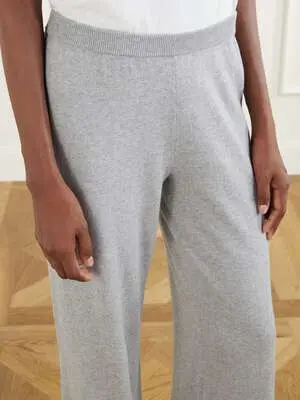 Eterne Cotton And Cashmere-blend Wide-leg Pants
