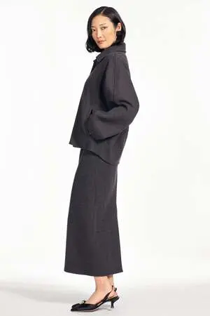 Sachin & Babi Kenna Black Brushed Knit Zip Jacket