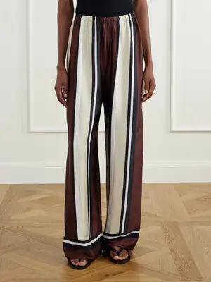 Faithfull The Brand Jensen Satin Wide-leg Pants - Multi