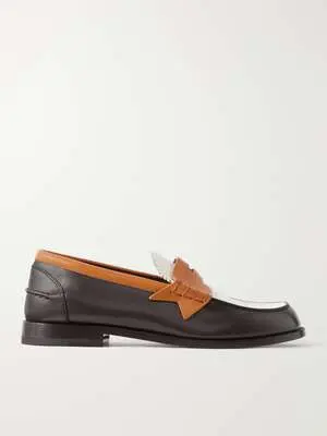 CHRISTIAN LOUBOUTIN The Plato Leather Penny Loafers - Multi