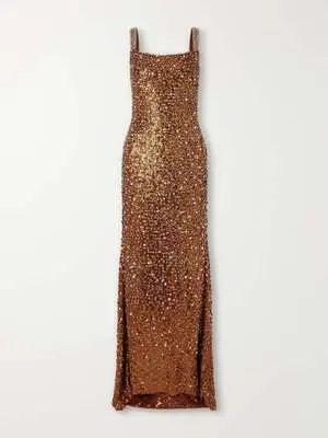 Jenny Packham Sonnet Sequined Tulle Gown