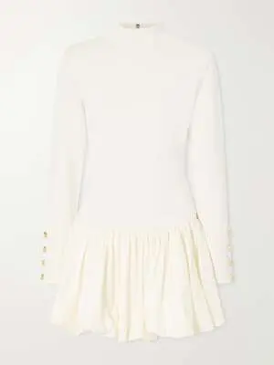 Aje Elodi Crepe Mini Dress - Cream