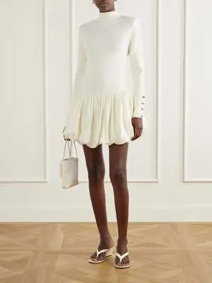 Aje Elodi Crepe Mini Dress - Cream