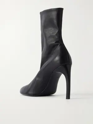 Victoria Beckham Harlow Distressed Leather Ankle Boots
