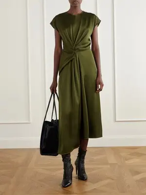 Victoria Beckham Harlow Distressed Leather Ankle Boots