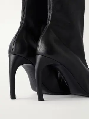 Victoria Beckham Harlow Distressed Leather Ankle Boots