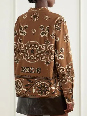 BODE Bandana Paisley-print Cotton Shirt