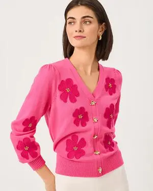 Lilly Pulitzer® Millard Pullover Sweater In Long Sleeves, V-neck - Pink