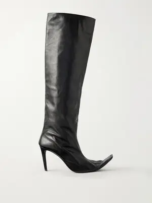 Khaite Marlene 85 Leather Knee Boots