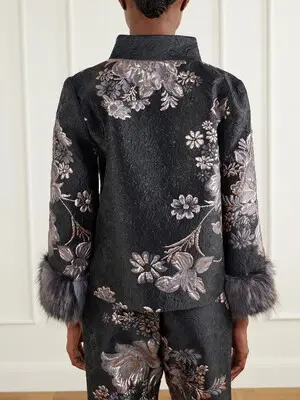 Anna Sui Arcadia Floral-brocade Jacket