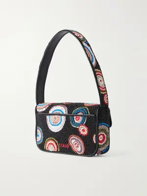 Staud Tommy Bead-embellished Shoulder Bag