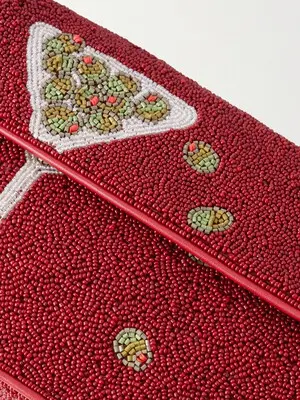 Staud Tommy Bead-embellished Shoulder Bag