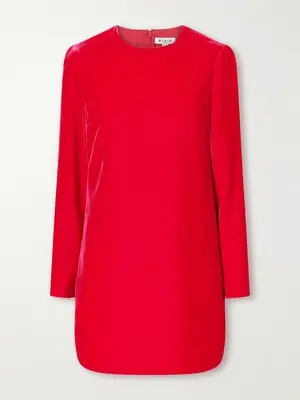 Alaïa Velvet Mini Dress Pink