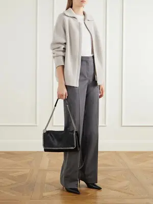 Stella McCartney Flabella Flap Vegetarian Material Shoulder Bag