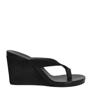 Phoebe Philo Wedge Sandals - Black