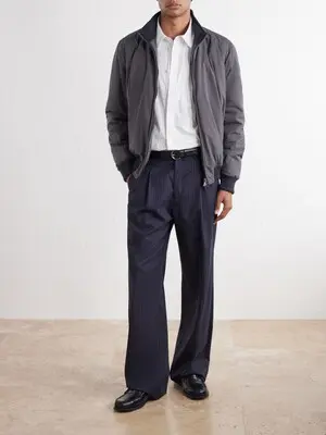 Thom Sweeney Nylon Bomber Jacket