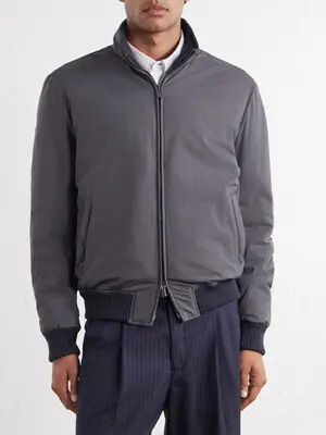 Thom Sweeney Nylon Bomber Jacket
