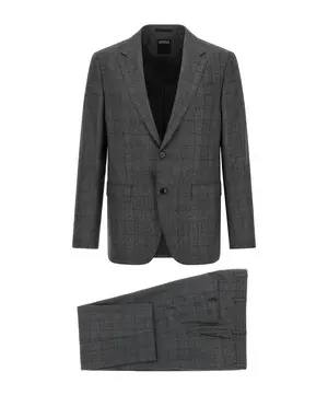 Zegna Long-sleeve Suit Set - Gray