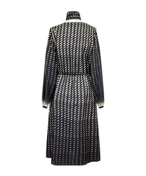 Gucci Print Wrap Midi Dress