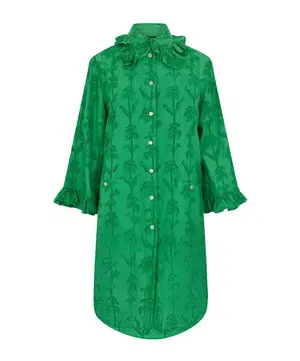 Gucci Jacquard Shirt Midi Dress