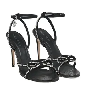 Alexander McQueen Crystal Bow Sandal