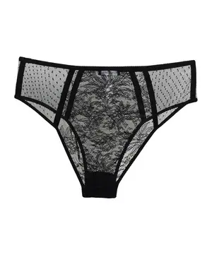Dolce & Gabbana High-waisted Lace Panties - Black