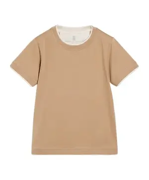 BRUNELLO CUCINELLI Cotton Jersey T-shirt With Faux-layering