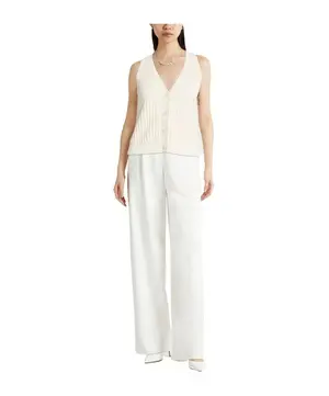 Max Mara Solid-colored Knitted Vest - Ivory