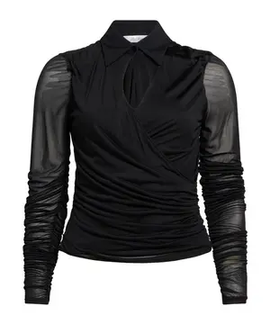 Max Mara Solid-color Long-sleeve Shirt - Black