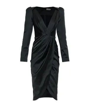 Balmain Long-sleeved Dress - Black