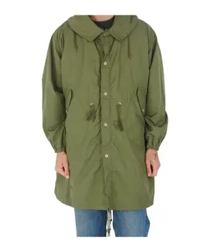 Comme Des Garçons Long-sleeved Hooded Reversible Jacket