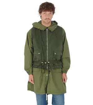 Comme Des Garçons Long-sleeved Hooded Reversible Jacket