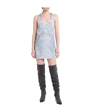 DIESEL® Light-wash Denim Bodycon Dress