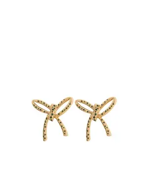 Marni Bow Stud Earrings - Gold