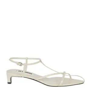 JIL SANDER Logo Printed Sandals