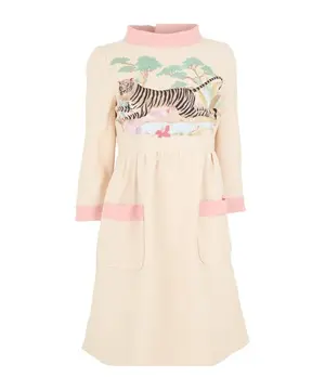 Gucci Tigerprint Longsleeve Dress
