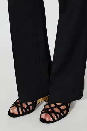 Balmain Cutout Wedge Heeled Sandals