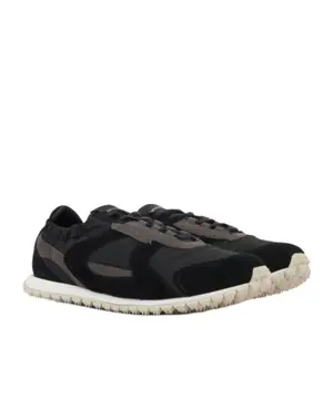 Emporio Armani Suede-panelled Sneakers