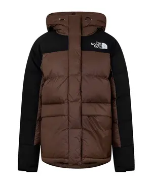 The North Face Colorblock Hooded Down Jacket - Black