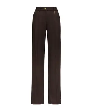 Moncler Wool Blend Pants - Brown