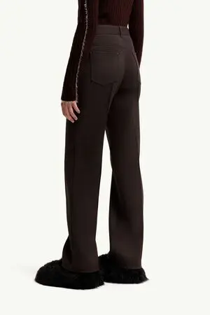 Moncler Wool Blend Pants - Brown