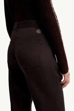 Moncler Wool Blend Pants - Brown