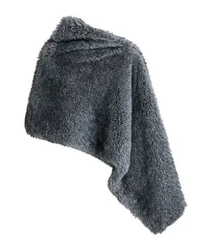 Scanlan Theodore Faux Fur Cape Wrap
