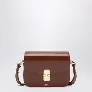 A.p.c. Small Grace Shoulder Bag In Hazelnut - Brown