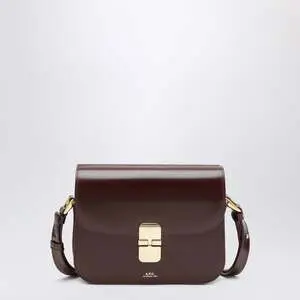 A.p.c. Small Grace Shoulder Bag In Wine - Red