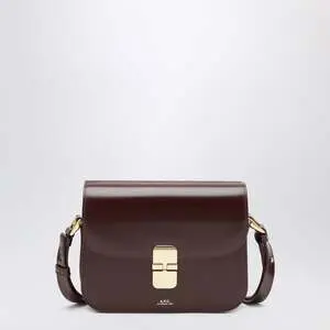 A.p.c. Small Grace Shoulder Bag In Wine - Red