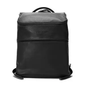 Longchamp Le Foulonn Collection Logo Detail Backpack - Black