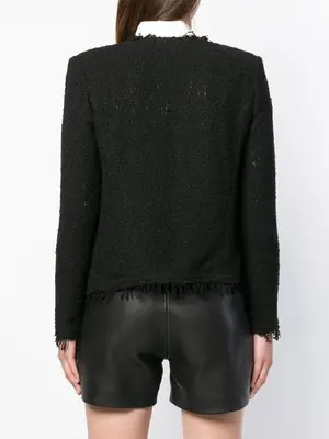 IRO PARIS Shavani Crewneck Fringed Jacket