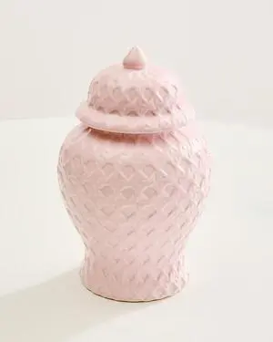 Lilly Pulitzer® Small Ginger Jar - Oleander Pink
