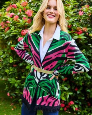 Lilly Pulitzer® Noble Jacquard Cardigan In Long Sleeves